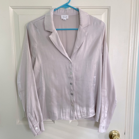 Le Lis | Tops | Le Lis Collection Silver Blouse Perfect Condition ...